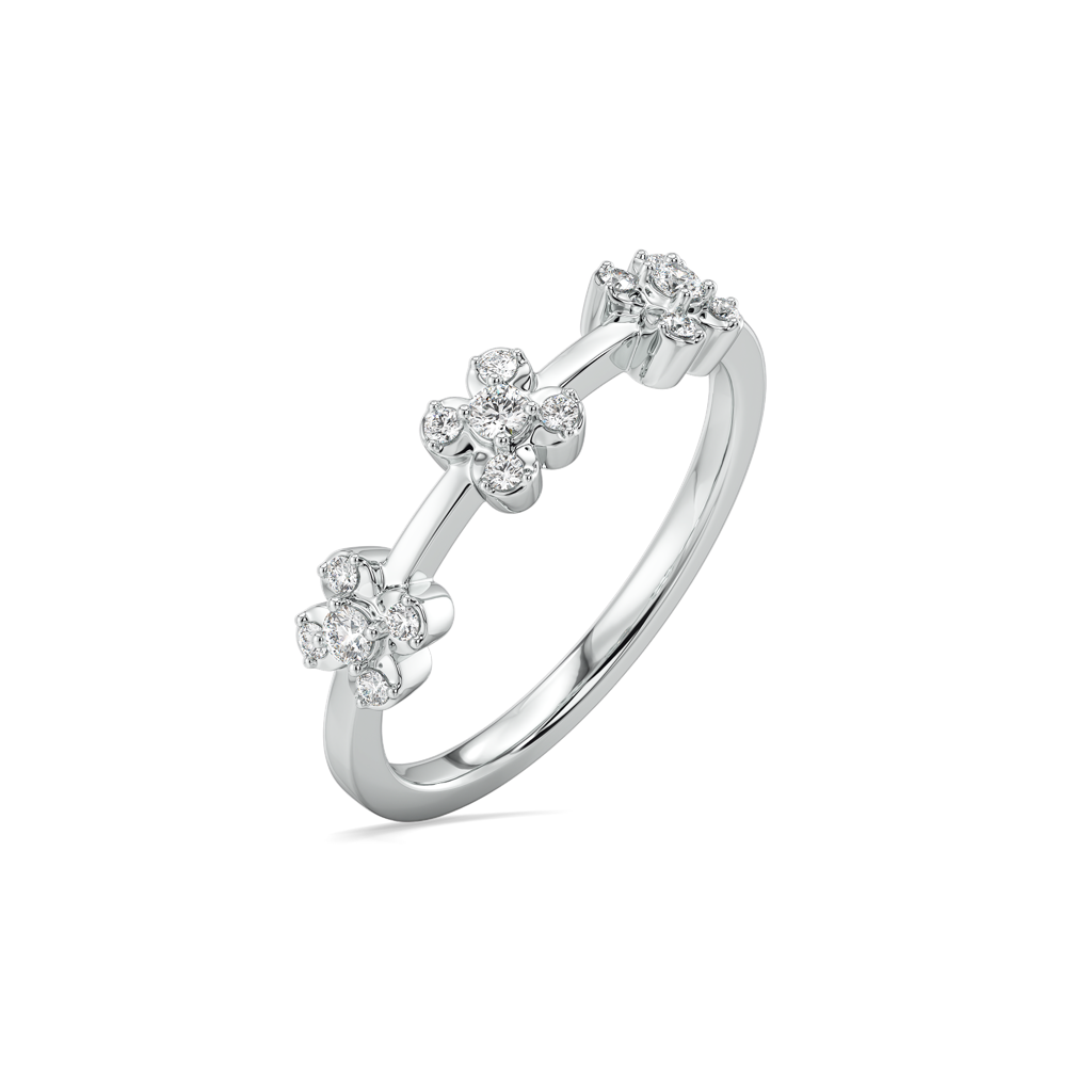 Mini Flower - Lab Diamond Sequence Ring | Mini Flower - Lab Diamond ...