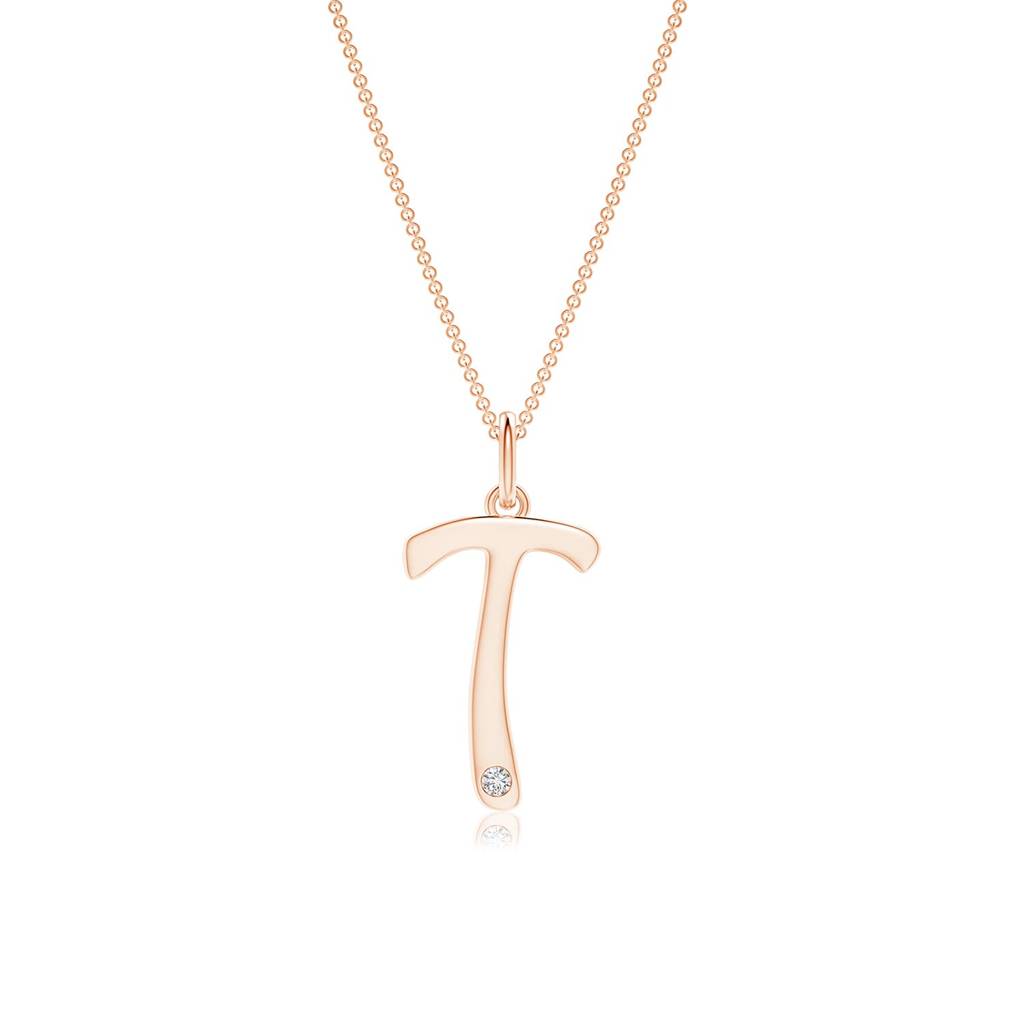 Gypsy Set Diamond Capital "T" Initial Pendant | Gypsy Set Diamond ...