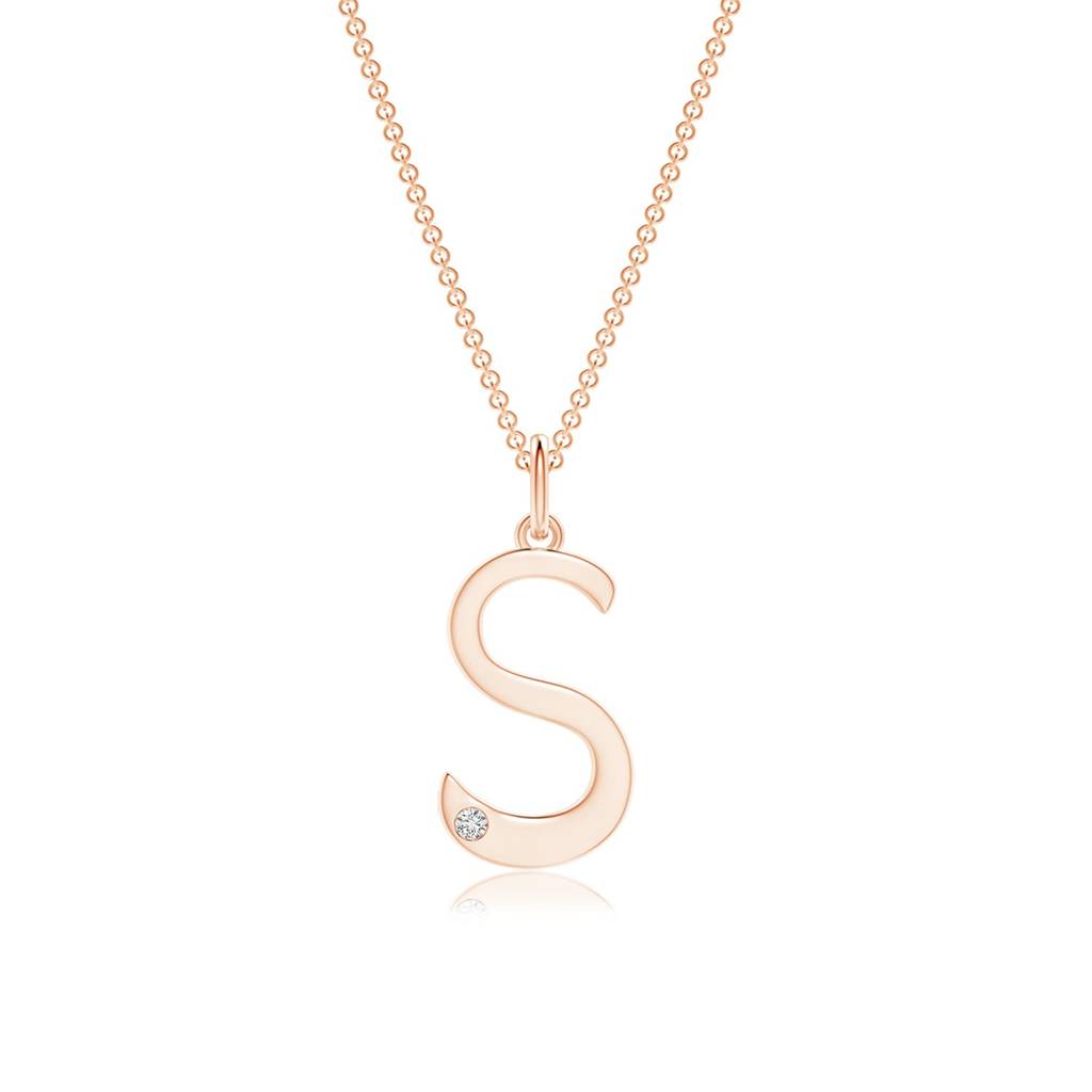 Gypsy Set Diamond Capital "S" Initial Pendant | Gypsy Set Diamond ...