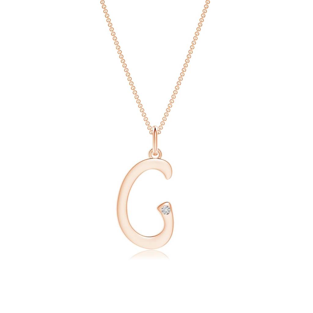 Gypsy Set Diamond Capital "G" Initial Pendant | Gypsy Set Diamond ...