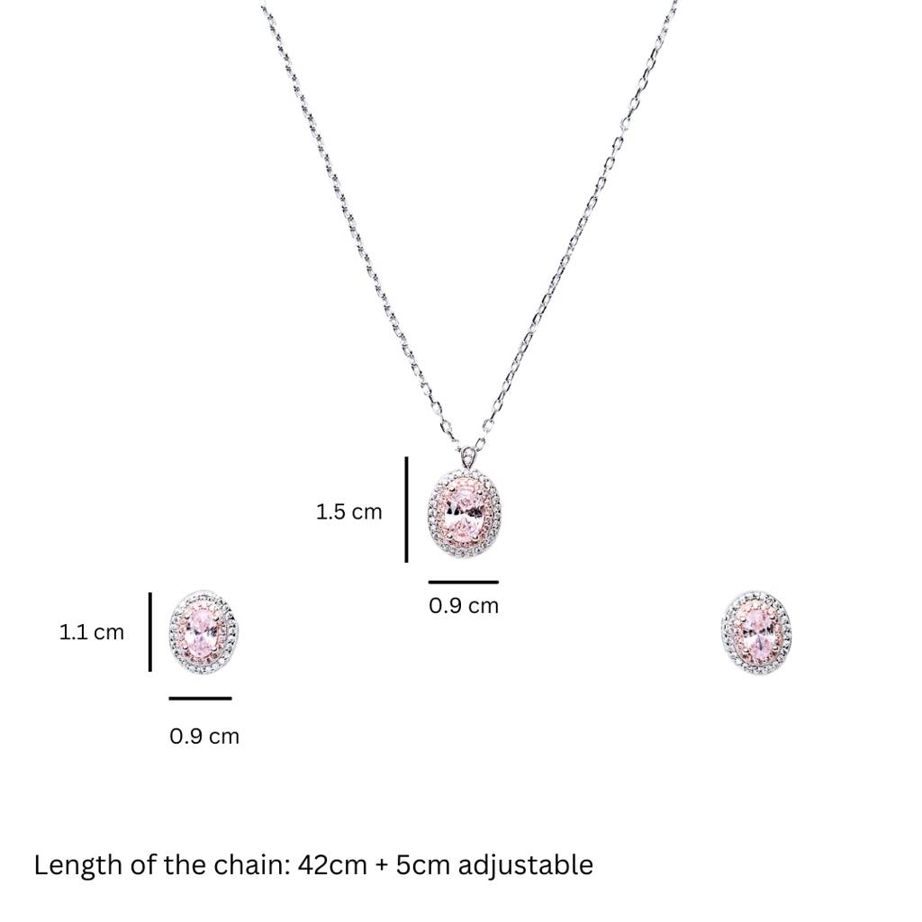 Aphrodite: 925 Sterling Silver Soft Pink Set For Women | Aphrodite Soft ...