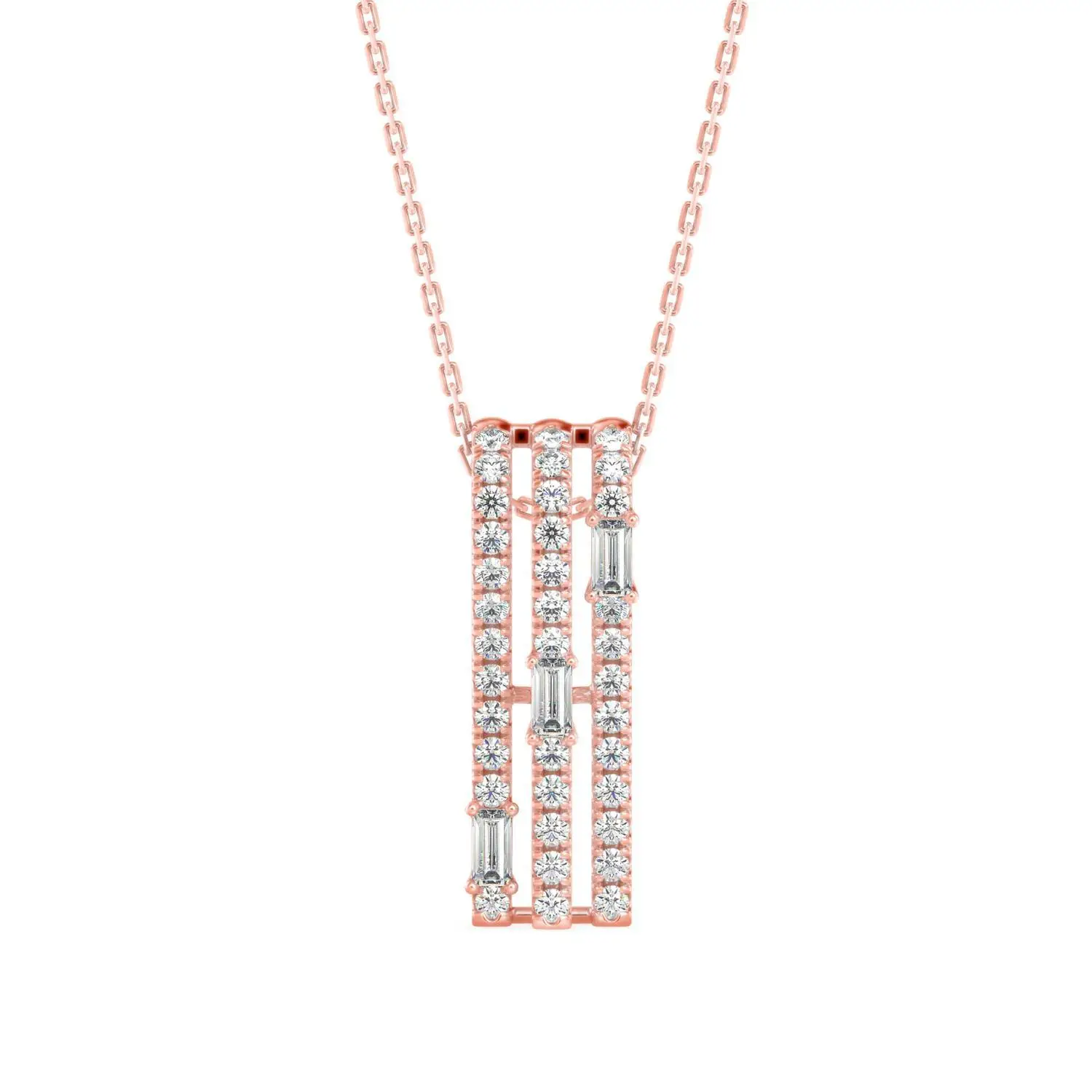 Vertical Bar Diamond Pendant | Vertical Bar Diamond Pendant · Eternz
