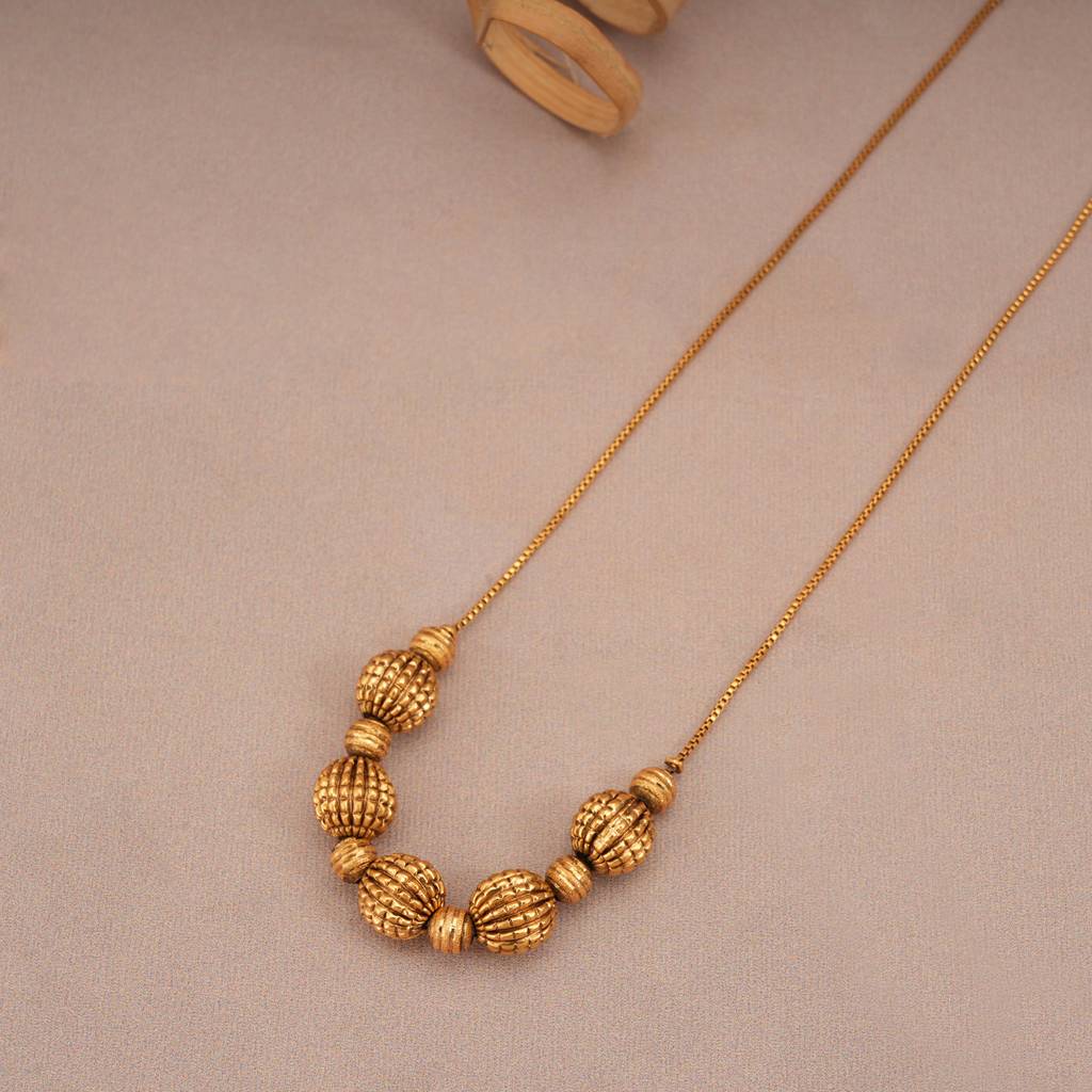 Cute Antique Gold Ball String Chain | Cute Antique Gold Ball String ...