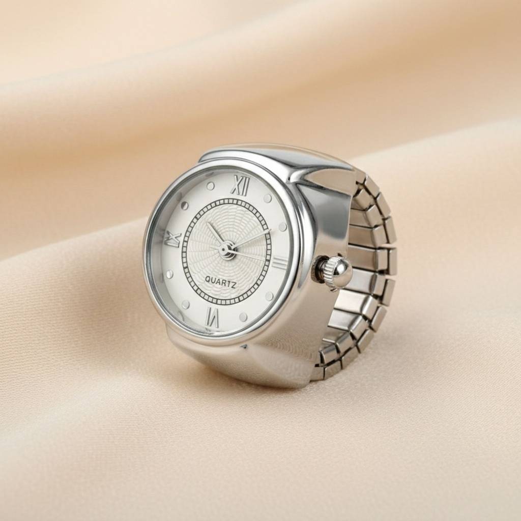 Quartz Finger Ring Watch - (Dot & Roman Dial) | Quartz Finger Ring ...