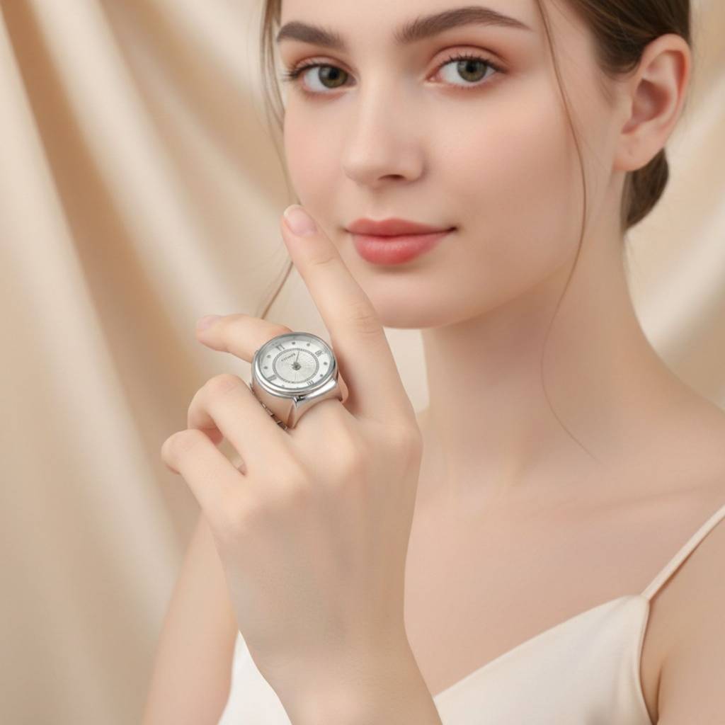 Quartz Finger Ring Watch - (Dot & Roman Dial) | Quartz Finger Ring ...