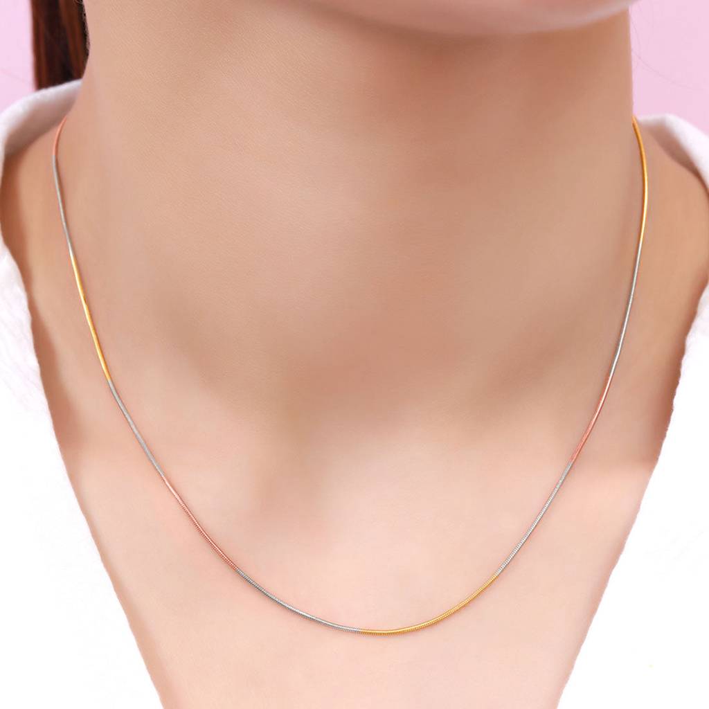 Triple Tone Serpent 925 Sterling Silver Snake Chain | Triple Tone ...