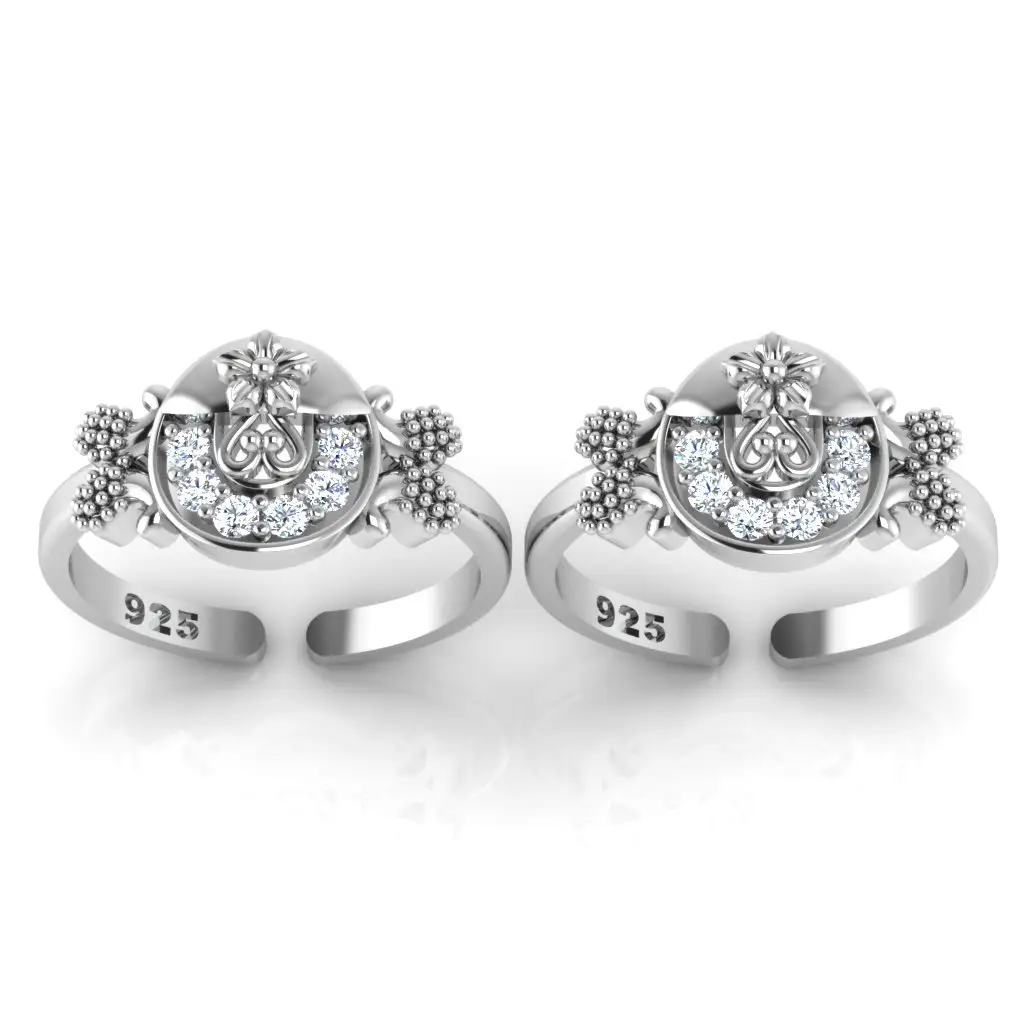 Iski Uski 925 Sterling Traditional Silver Toe Rings | Iski Uski 925 ...