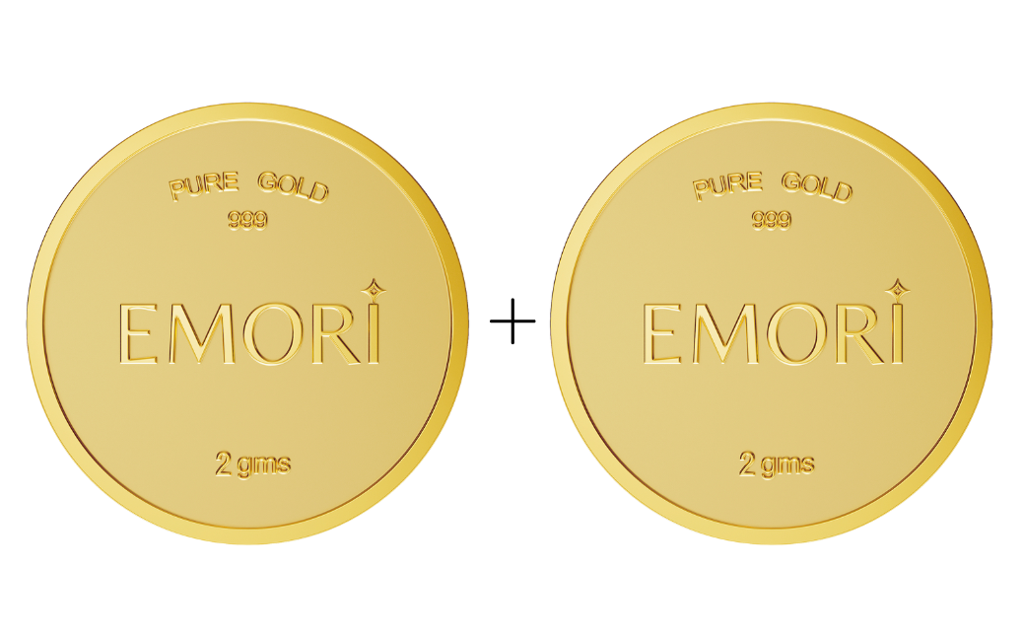 24Kt (999) 2 Gm+ 2 Gm Yellow Gold Coin | 24Kt (999) 2 Gm+ 2 Gm Yellow ...