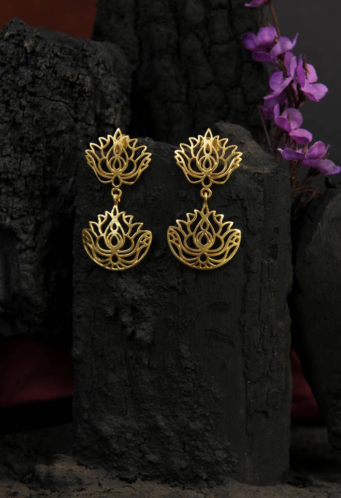 Lotus Blossom Filigree Earrings | Lotus Blossom Filigree Earrings · Eternz