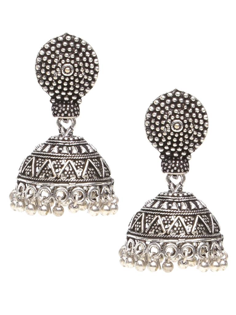Silver Oxidised Handcrafted Ghugroo Beaded Tribal Hasli Jewellery Set | Silver Oxidised ...