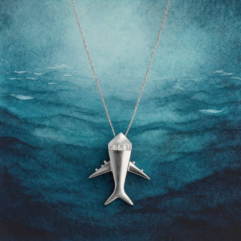 925 Pure Silver Airplane Chain Pendant | 925 Pure Silver Airplane Chain ...