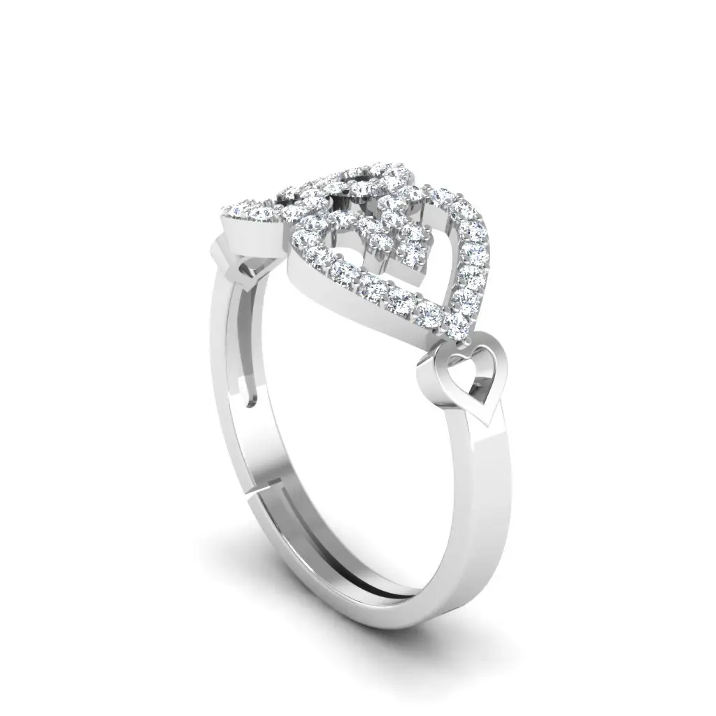 Silver Linked Heart Ring | Silver Linked Heart Ring · Eternz