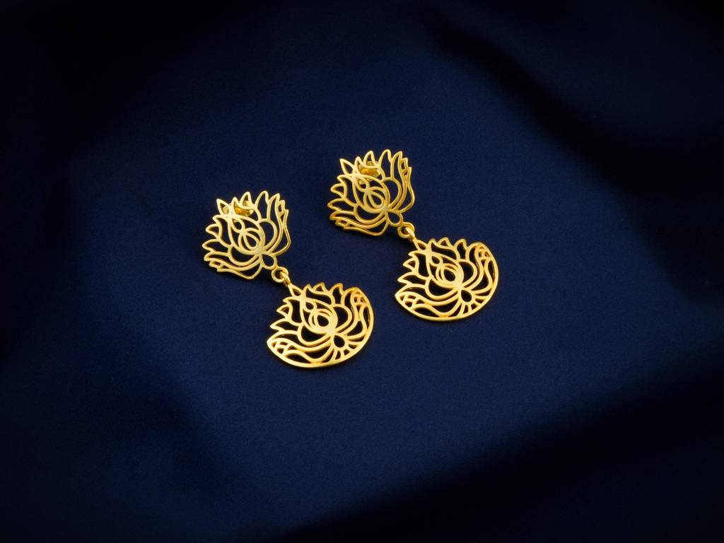 Lotus Blossom Filigree Earrings | Lotus Blossom Filigree Earrings · Eternz