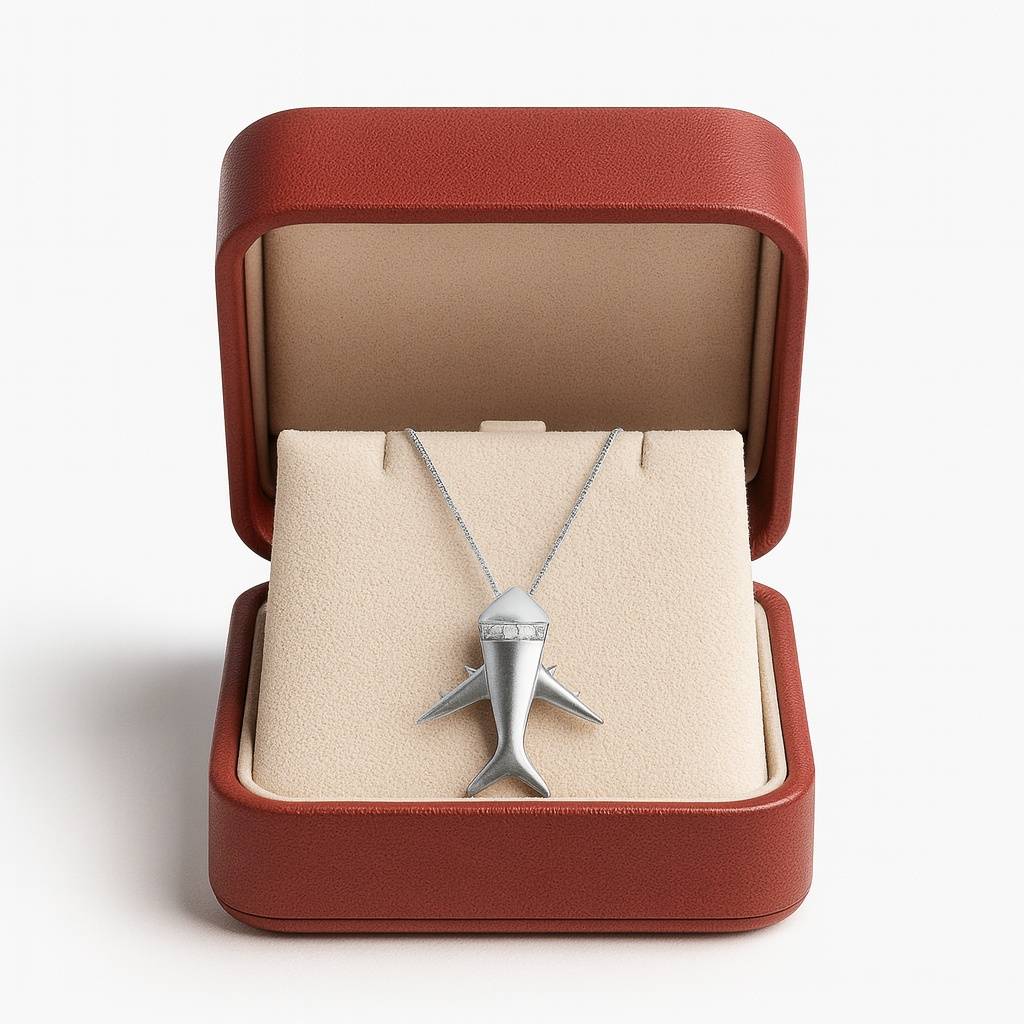 925 Pure Silver Airplane Chain Pendant | 925 Pure Silver Airplane Chain ...