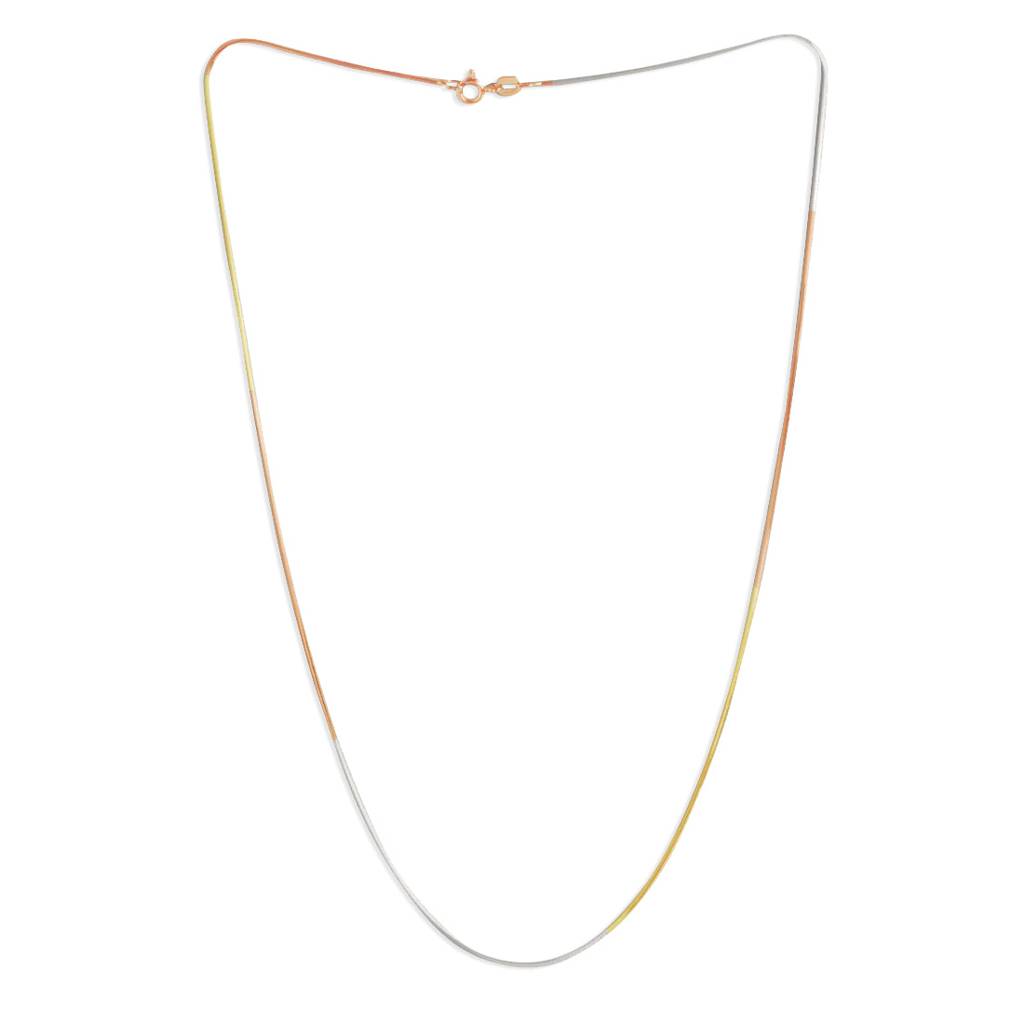Triple Tone Serpent 925 Sterling Silver Snake Chain | Triple Tone ...