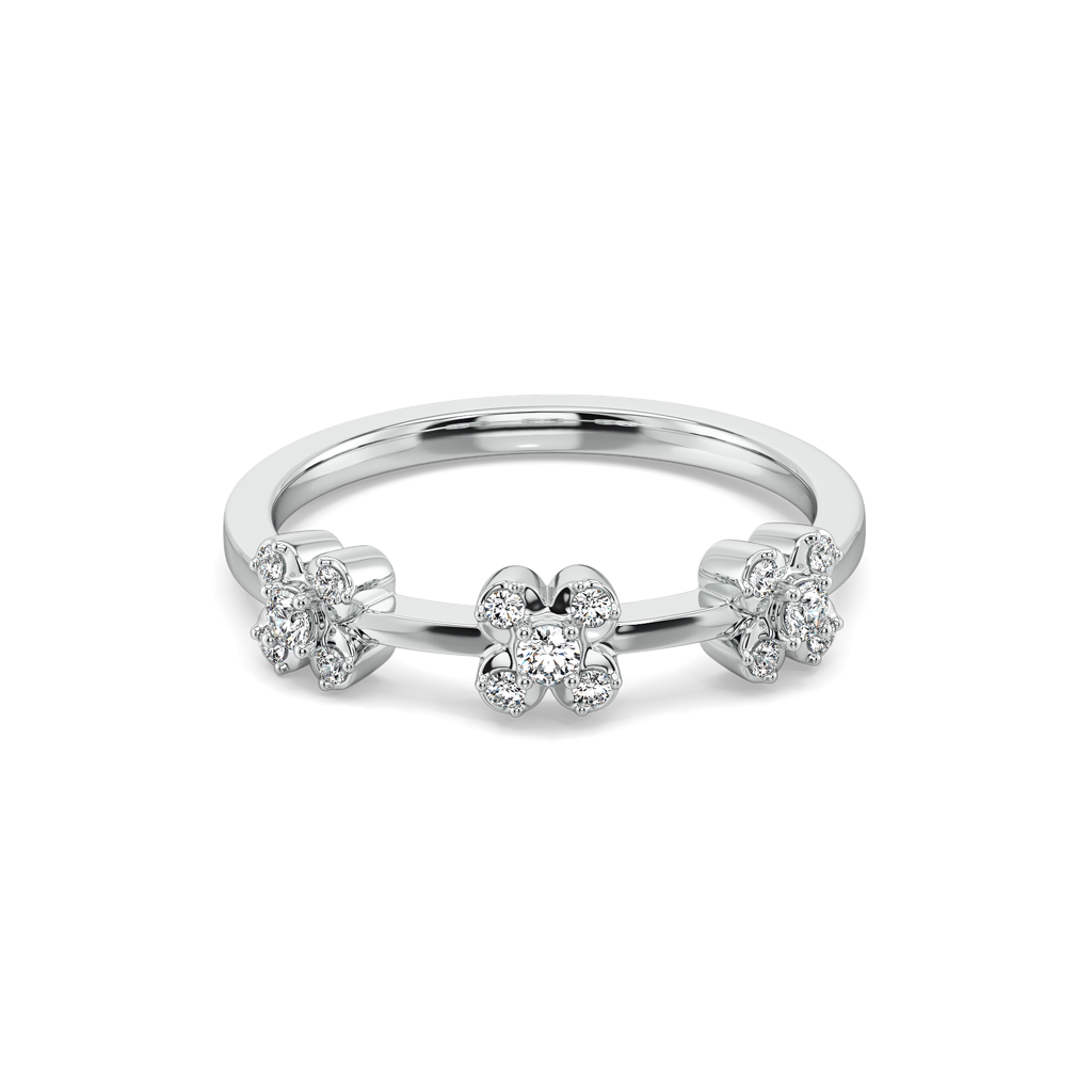 Mini Flower - Lab Diamond Sequence Ring | Mini Flower - Lab Diamond ...