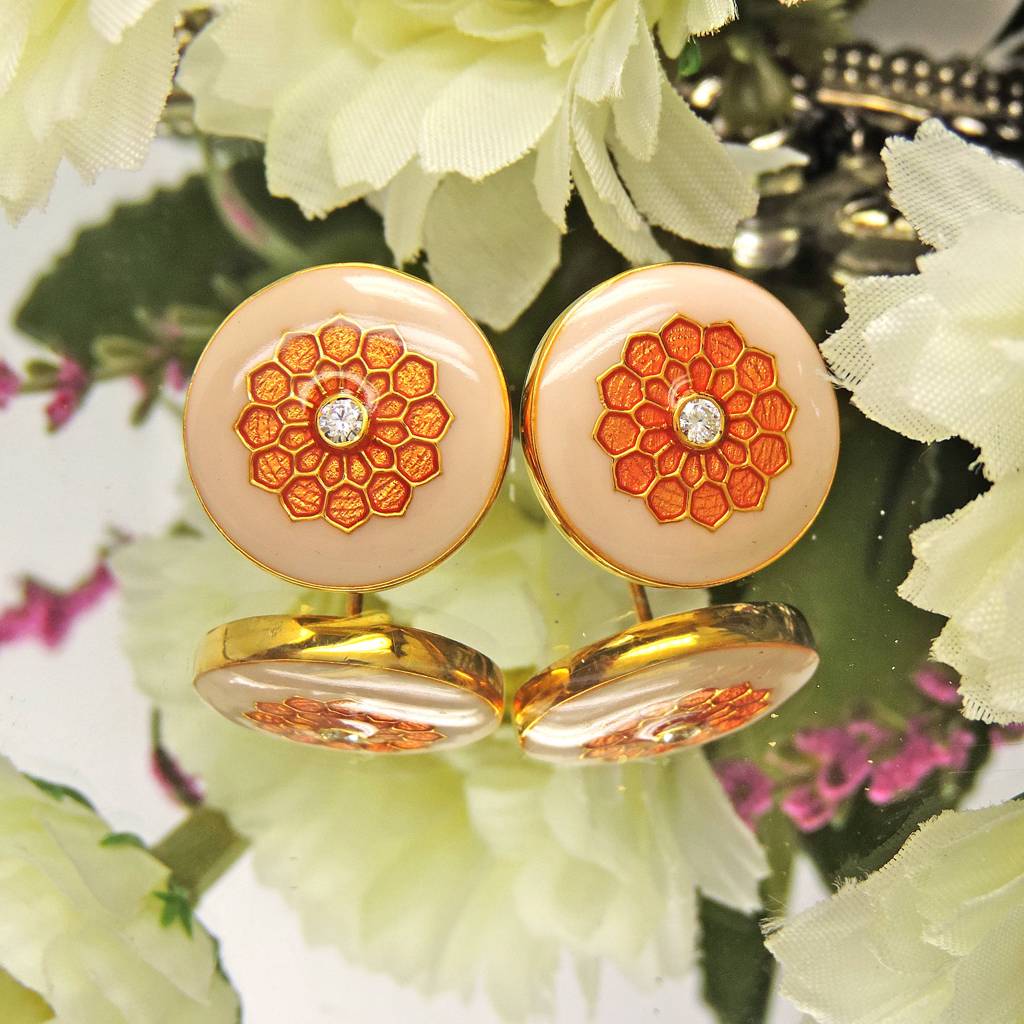 Honey Orange Floral Stud | Honey Orange Floral Stud · Eternz