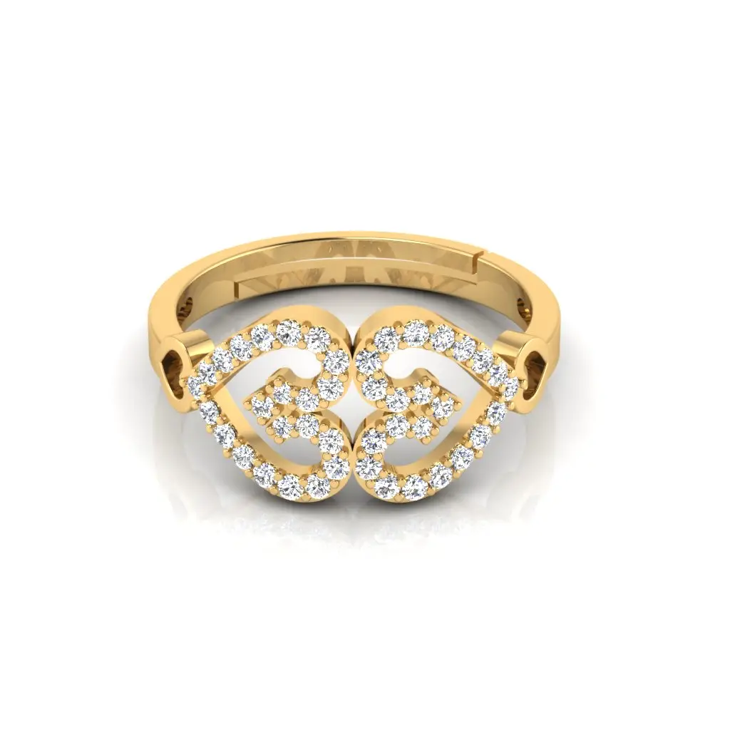 Silver Linked Heart Ring | Silver Linked Heart Ring · Eternz