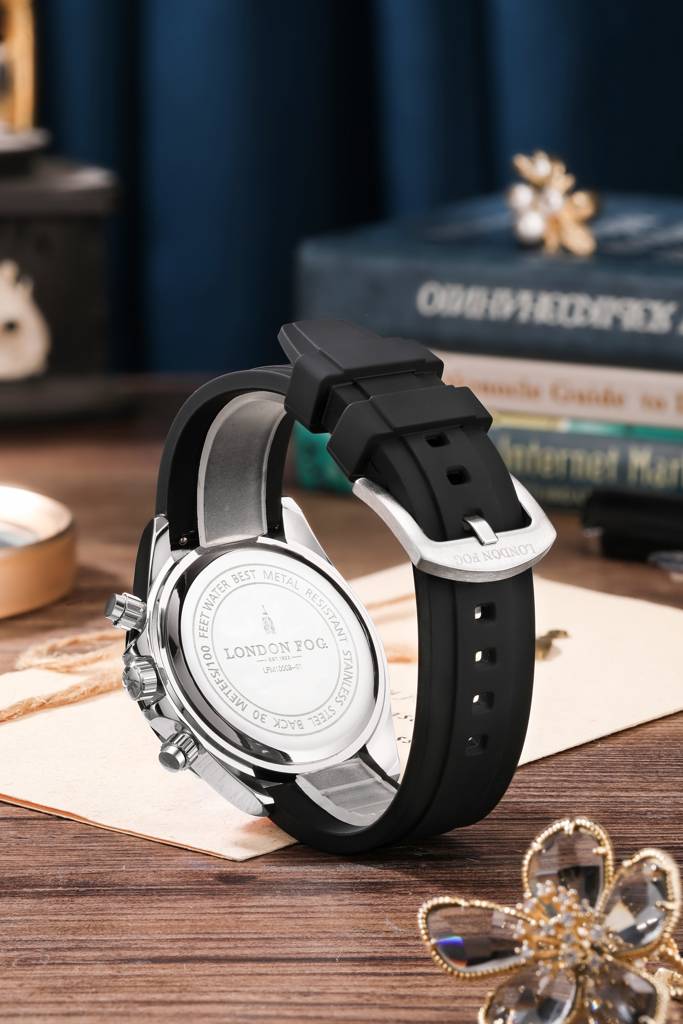 London Fog Bond Collection Analog Quartz Watch For Men With Silicone ...