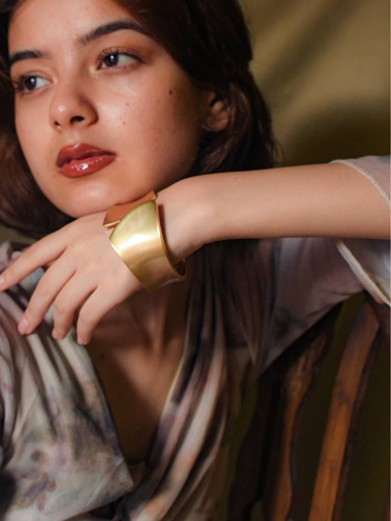 Artisan Gold Cuff Matte Statement Bracelet | Artisan Gold Cuff Â Matte Statement Bracelet · Eternz