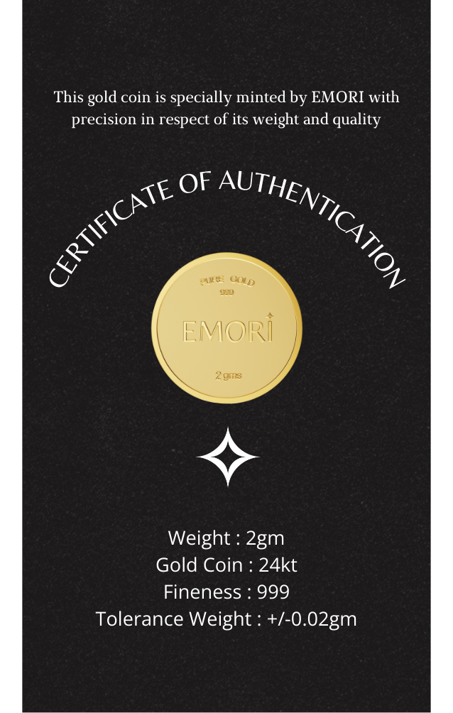 24Kt (999) 2 Gm Yellow Gold Coin | 24Kt (999) 2 Gm Yellow Gold Coin ...