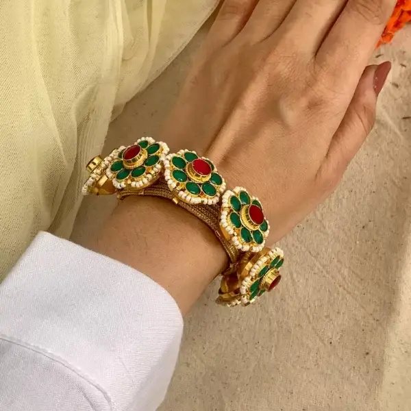 Gold Plated Paachi Kundan Pochi | Gold Plated Paachi Kundan Pochi · Eternz