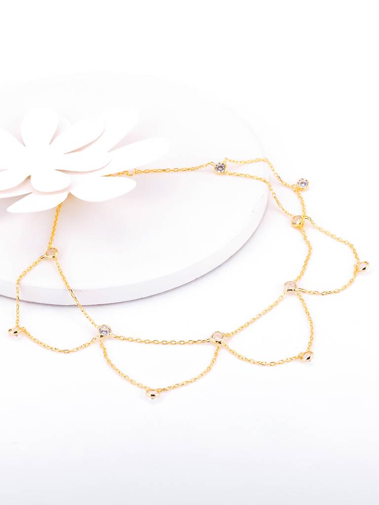 Giva 925 Sterling Silver Golden Glory Starry Anklet | Giva 925 Sterling ...