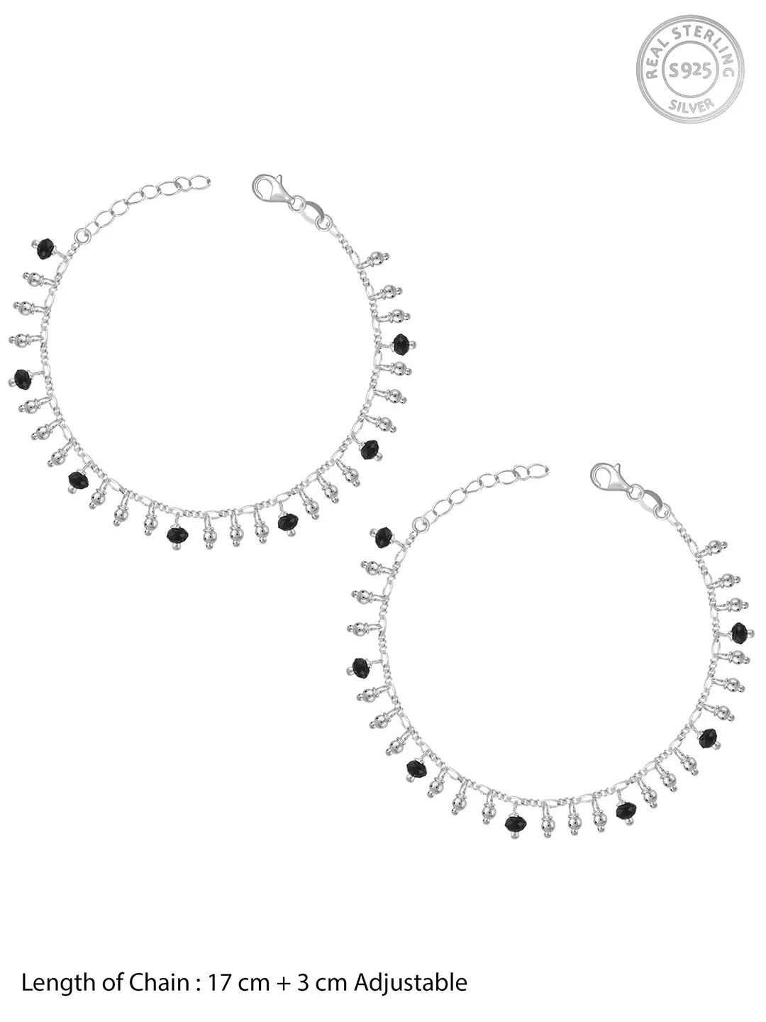 Giva 925 Sterling Silver Sweet Sparkle Anklet | Giva 925 Sterling ...