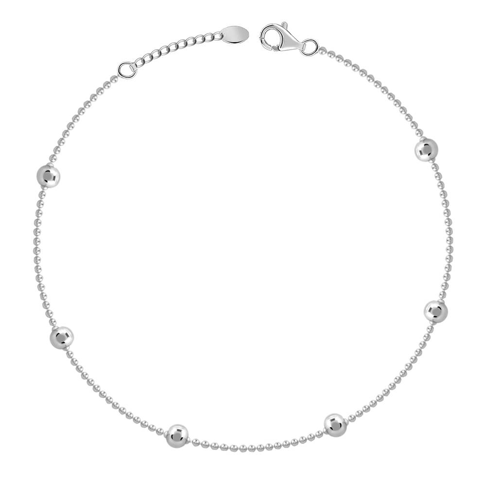 925 Silver Beaded Beauty Anklet | 925 Silver Beaded Beauty Anklet · Eternz