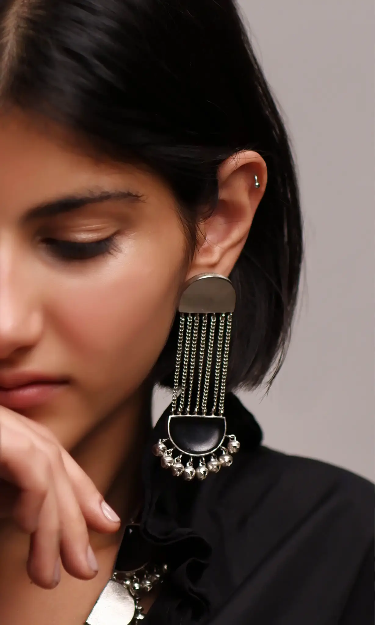 Half Moon Chain Danglers | Half Moon Chain Danglers · Eternz