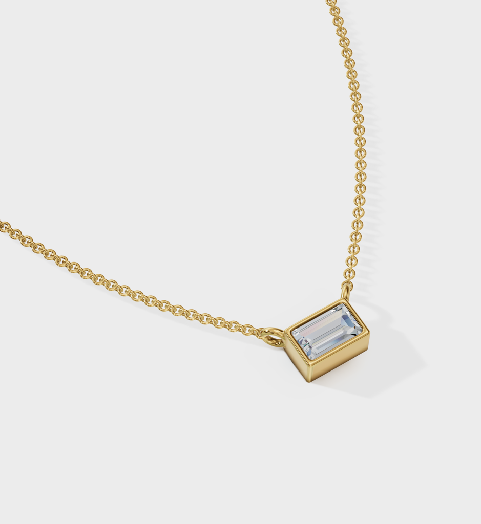 Rectangular Diamond Necklace | Rectangular Diamond Necklace · Eternz