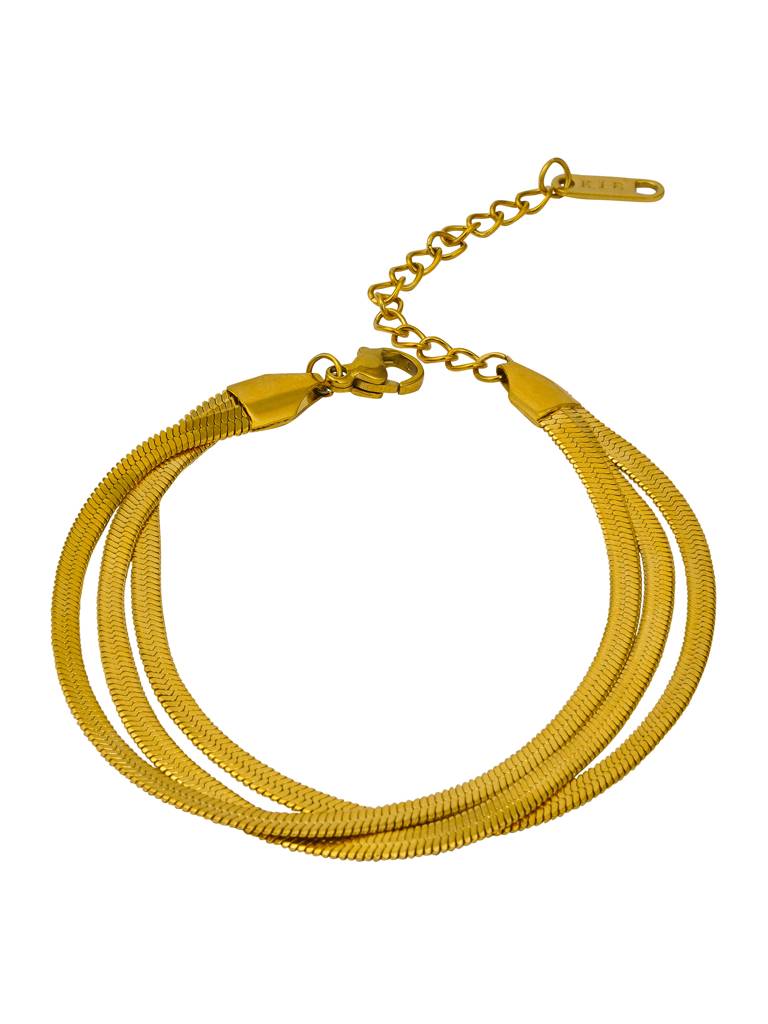 Triple Layer Snake Chain Bracelet | Triple Layer Snake Chain Bracelet ...