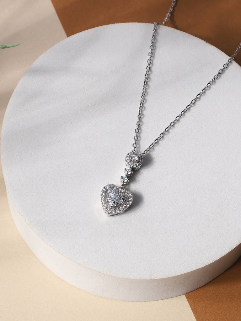 Heart Drop Cz Pendant | Heart Drop Cz Pendant · Eternz