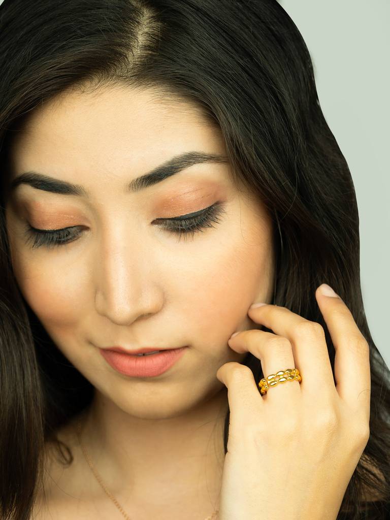 Double Dotted Line Ring | Double Dotted Line Ring · Eternz