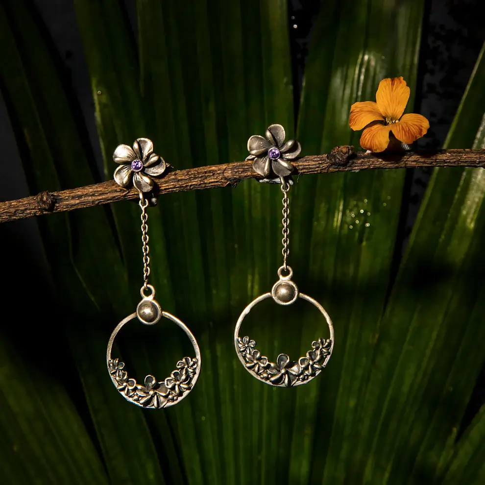 Frangipani Loop Earrings | Frangipani Loop Earrings · Eternz