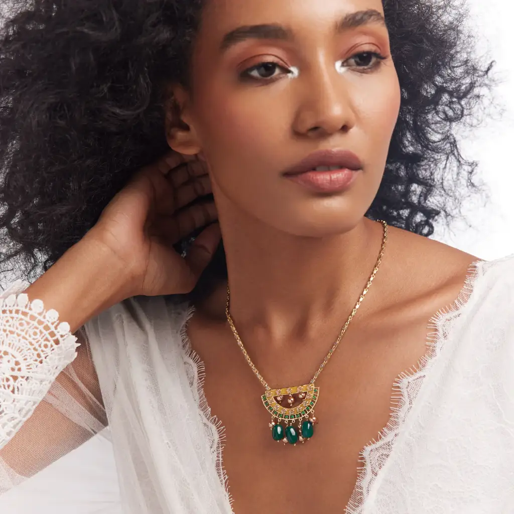 Rumeli Crescent Drops Necklace | Rumeli Crescent Drops Necklace · Eternz