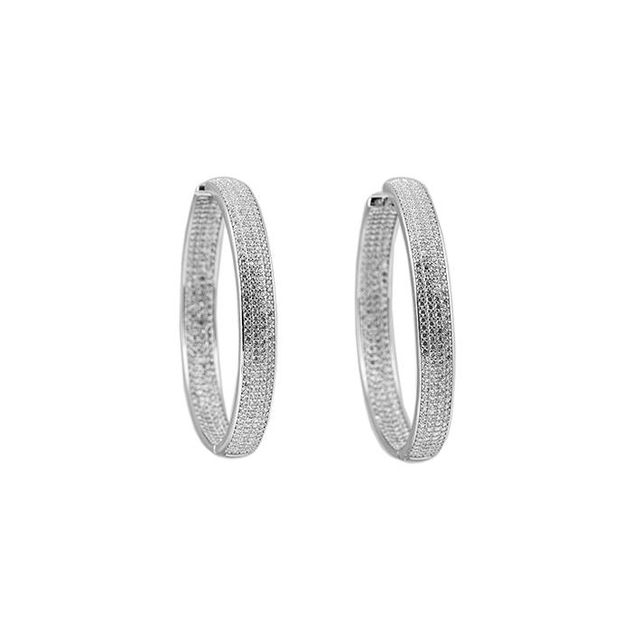 Celestial Sparkle Silver Hoops | Celestial Sparkle Silver Hoops · Eternz
