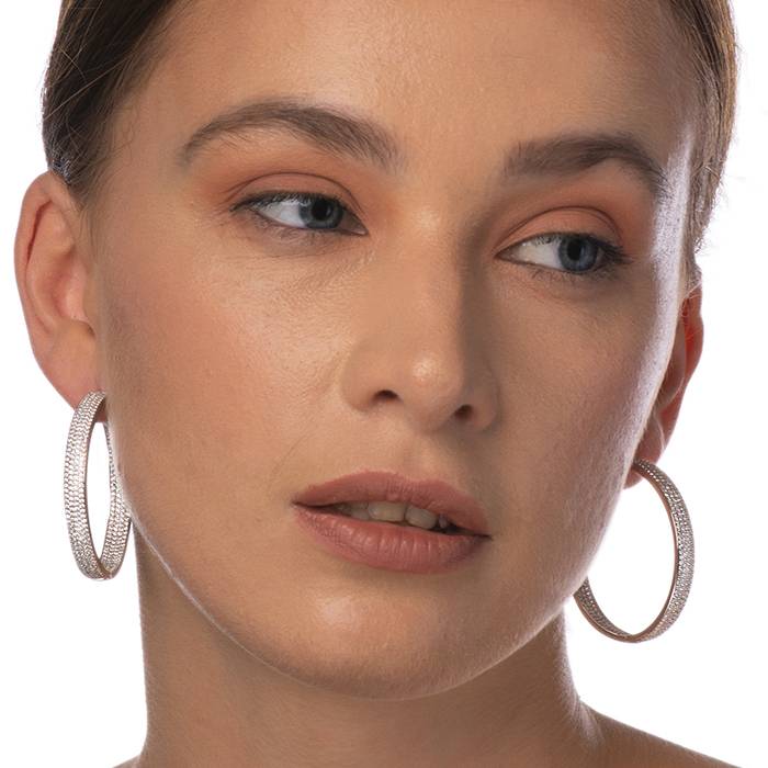 Celestial Sparkle Silver Hoops | Celestial Sparkle Silver Hoops · Eternz