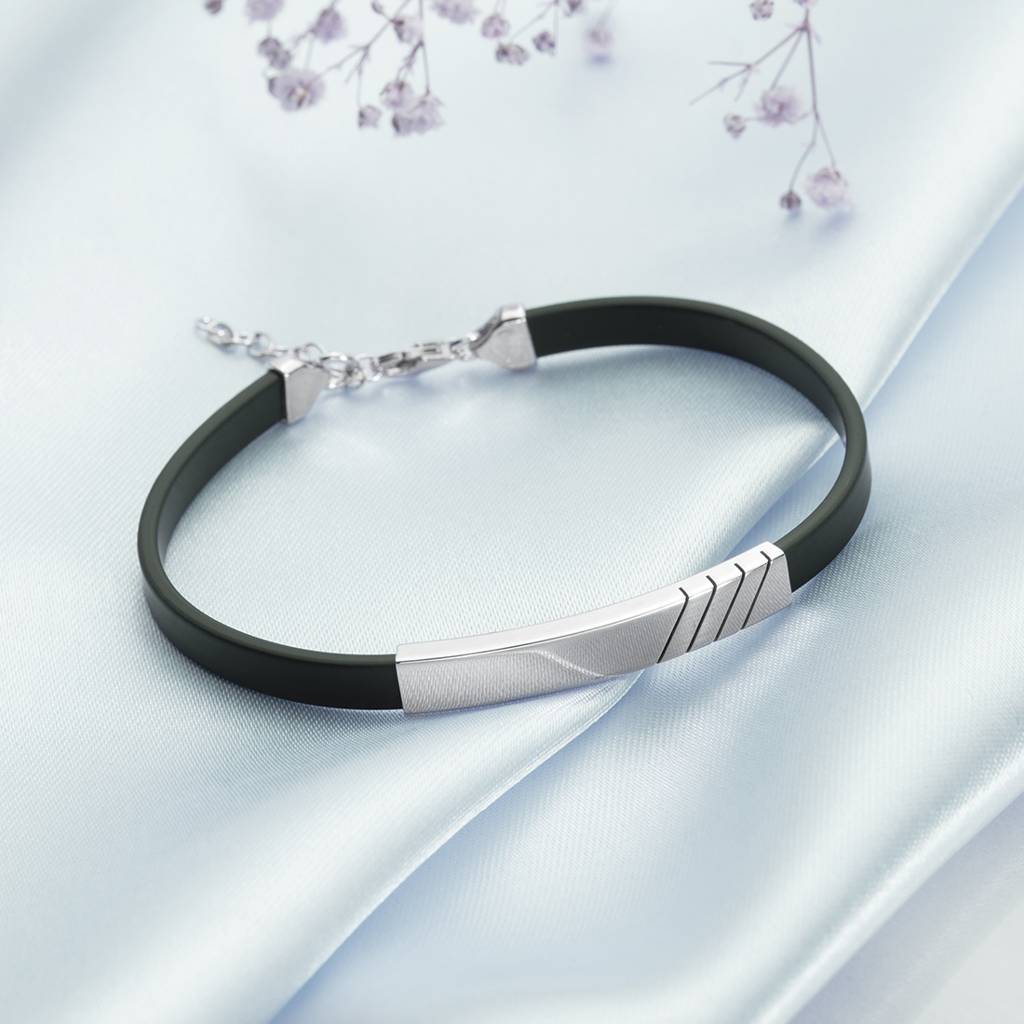 Bold Elegance Rhodium Plated 925 Sterling Silver Cuff Bracelet | Bold Elegance Rhodium Plated ...