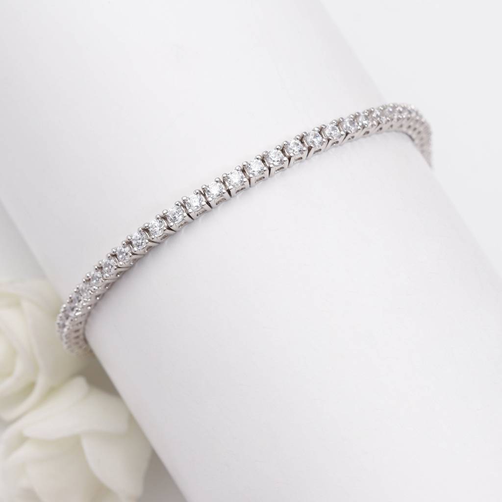 Silver Zircon Tennis Bracelet | Silver Zircon Tennis Bracelet · Eternz