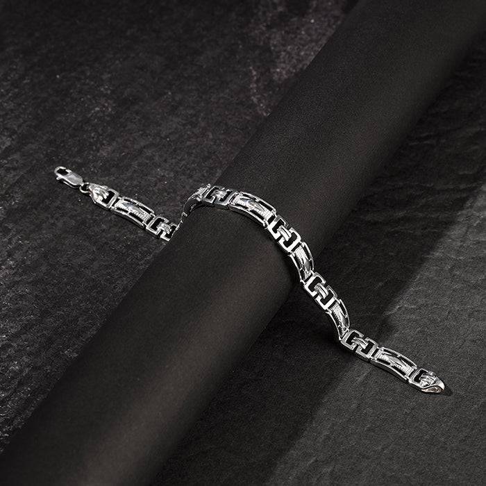 Silver Classy Link Bracelet For Him | Silver Classy Link Bracelet For ...