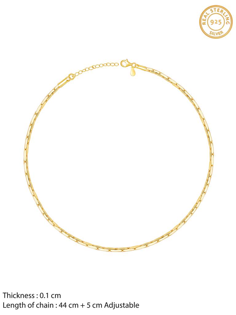 Giva 925 Sterling Silver Golden Starlight Chain | Giva 925 Sterling ...