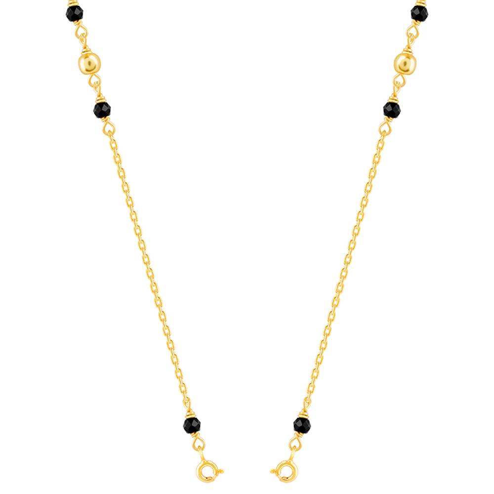 Giva 925 Silver Golden Eternity Beads Mangalsutra Chain | Giva 925 ...