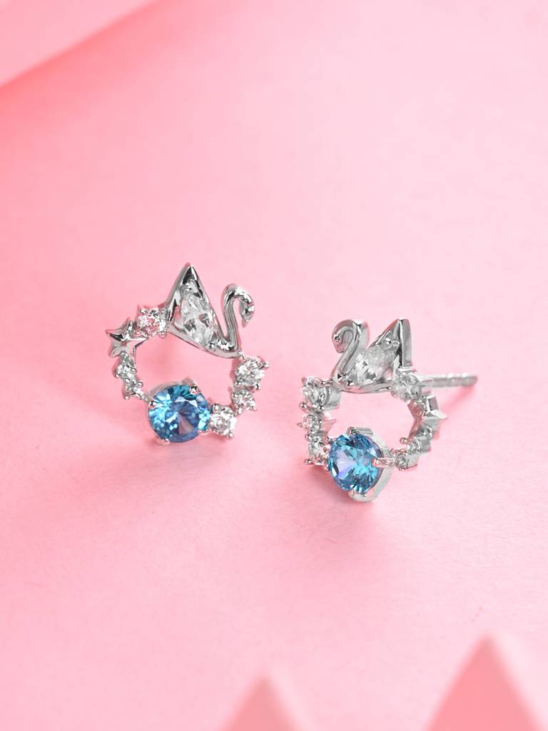 Clara 925 Silver Iconic Swan Earrings | Clara 925 Silver Iconic Swan ...