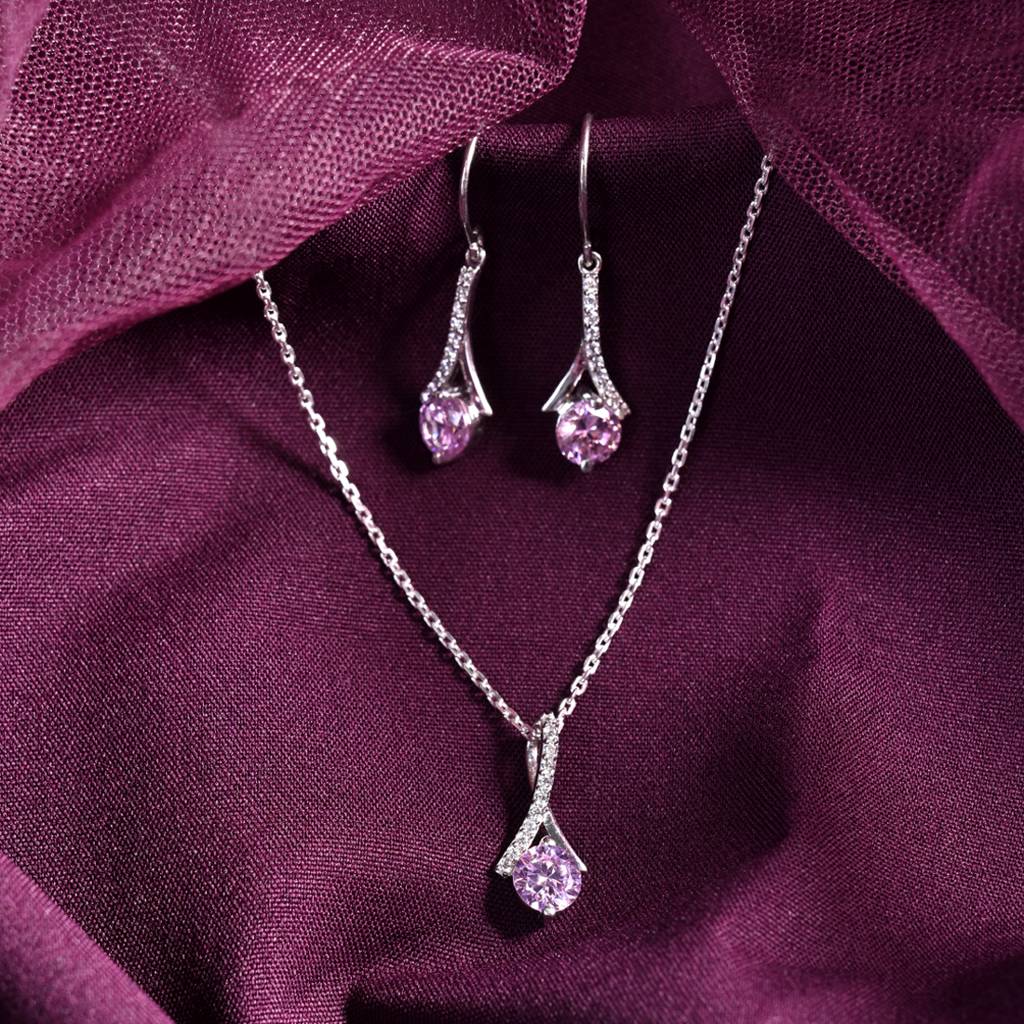 925 Silver Solitaire Jewellery Set | 925 Silver Solitaire Jewellery Set ...
