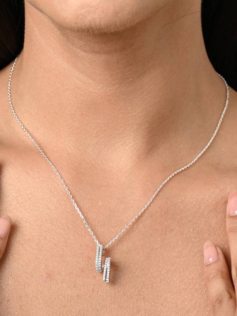 Clara 925 Silver Curl Chain Necklace | Clara 925 Silver Curl Chain ...