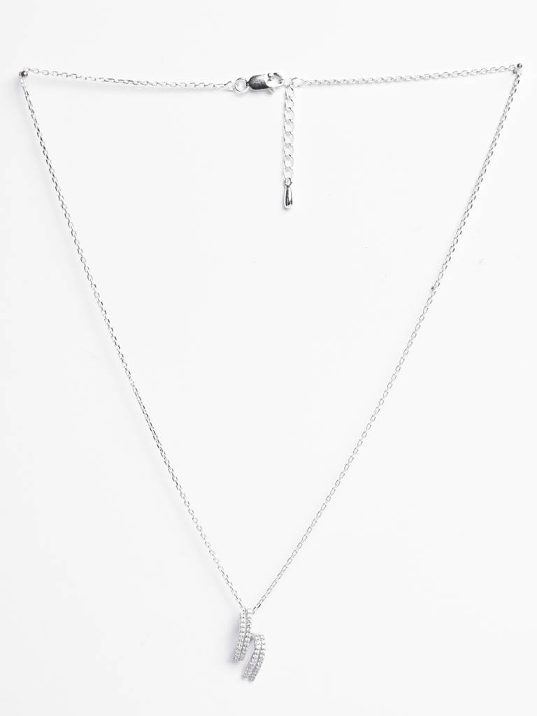 Clara 925 Silver Curl Chain Necklace | Clara 925 Silver Curl Chain ...
