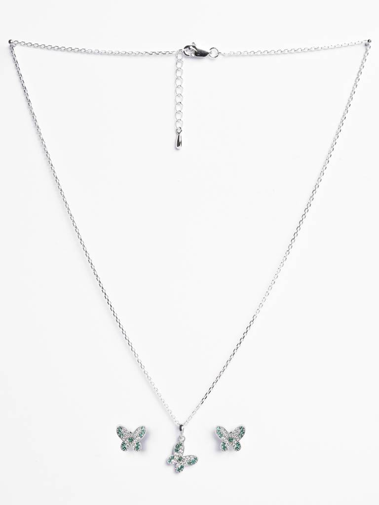 Clara 925 Silver Verde Butterfly Set | Clara 925 Silver Verde Butterfly ...