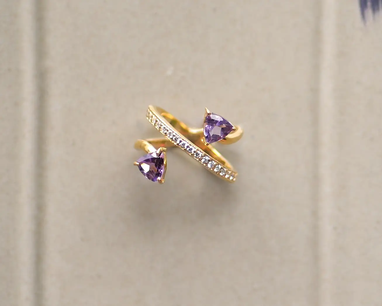 Crossover Gemstone Ring | Crossover Gemstone Ring · Eternz