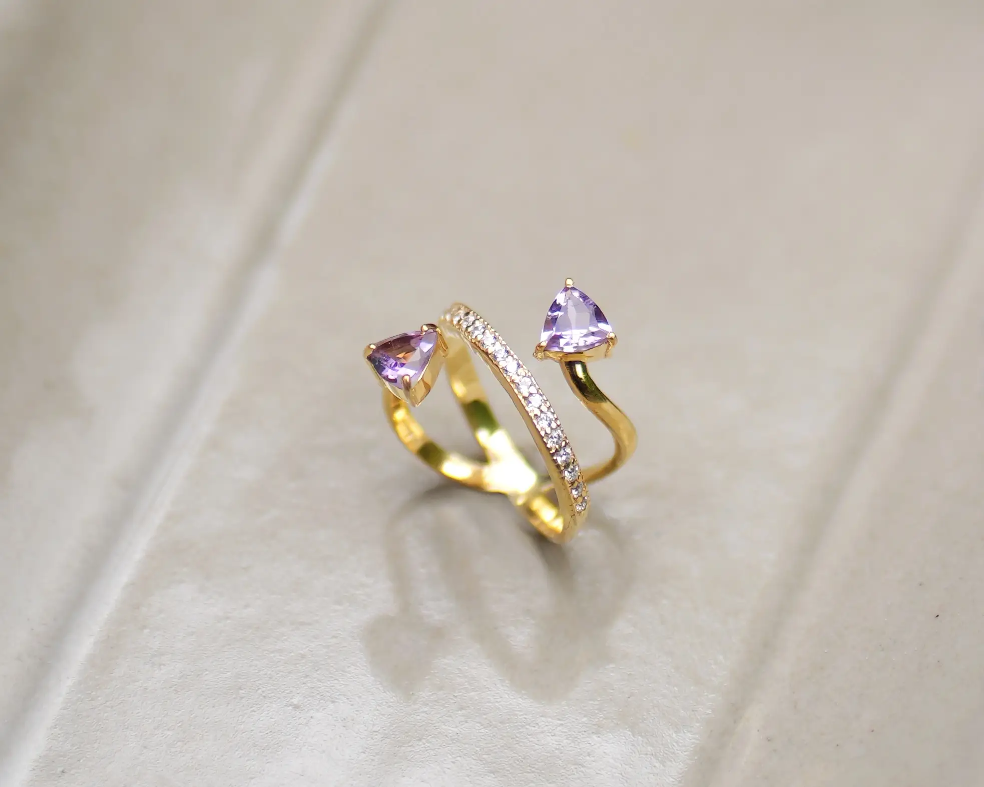 Crossover Gemstone Ring | Crossover Gemstone Ring · Eternz